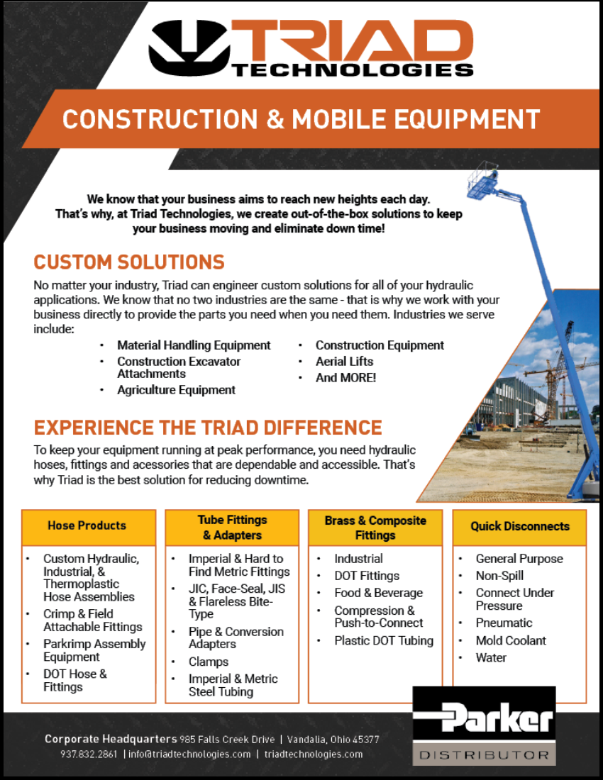 Construction & Mobile Equipment from Triad Technologies